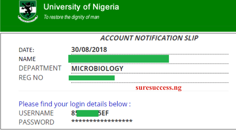How to Change UNN Students Profile Password