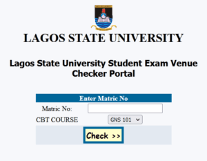 LASU Venue Checker for CBT Courses | SureSuccess.Ng