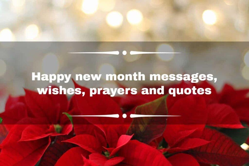Best Happy New Month Prayers, Messages and Wishes