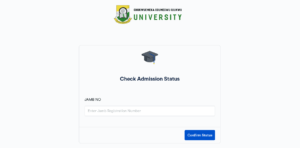 COOU Portal Login for Result, Admission, School Fees