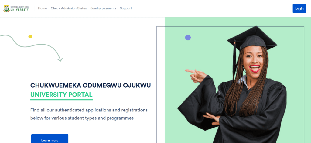 COOU Portal Login for Result, Admission, School Fees