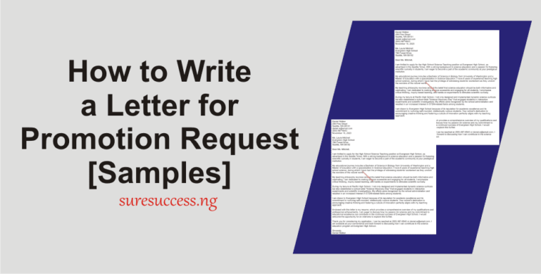 How to Write a Letter for Promotion Request [Samples]